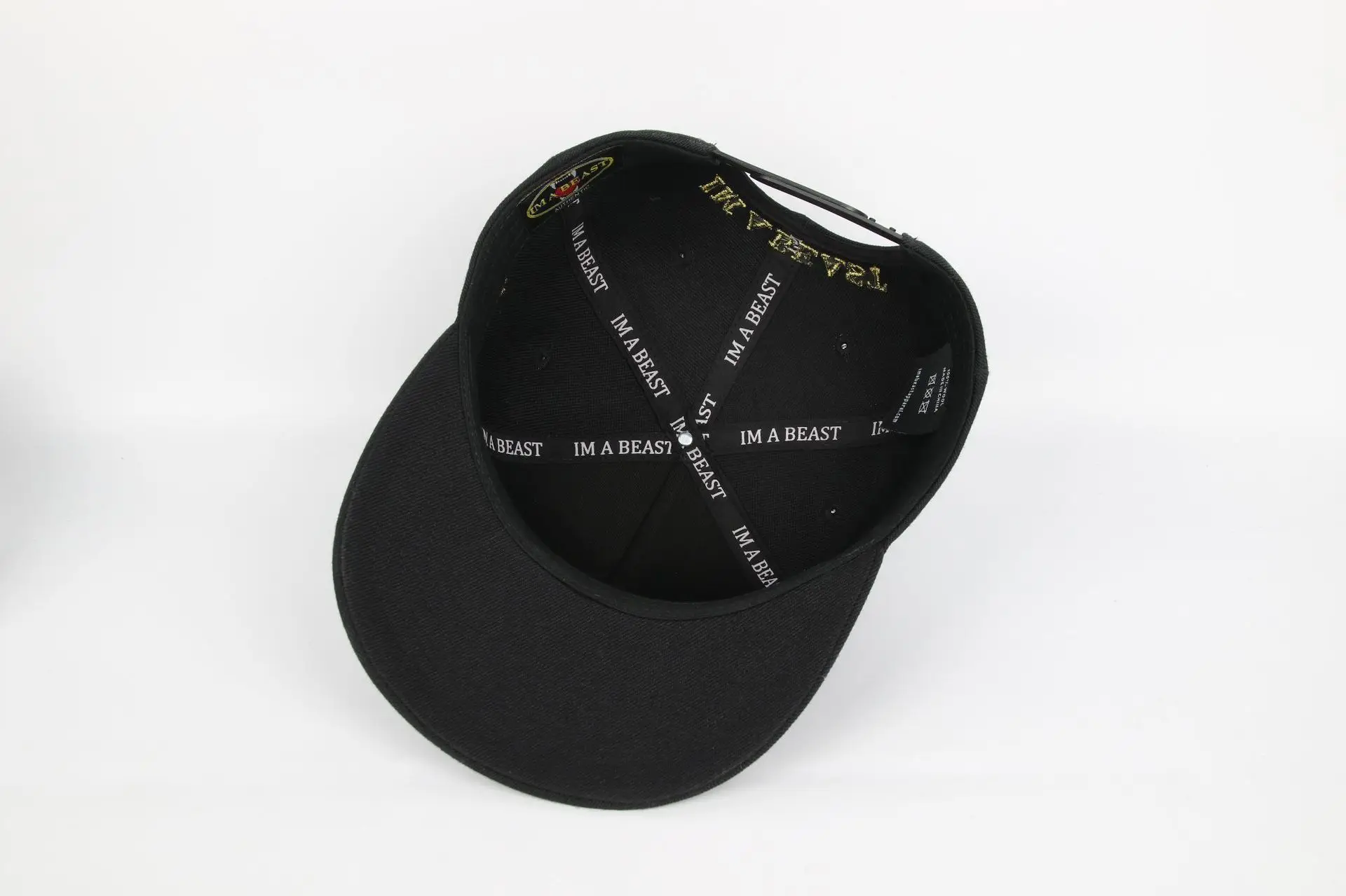 Factory Custom Logo Flat Brim Cap Men And Women Metal Iron Plate Hip ...