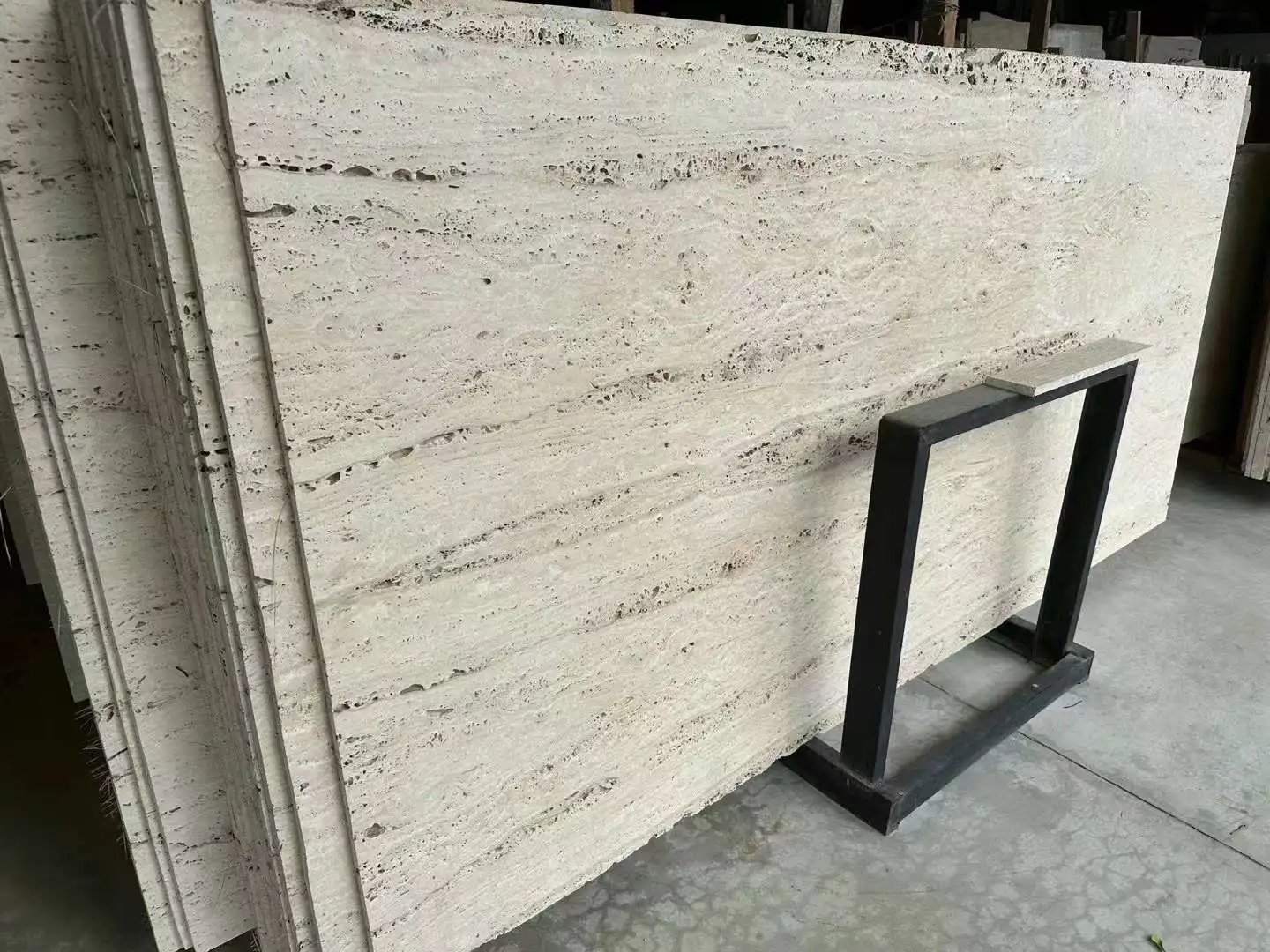 Travertine Flutes White Travertine Fluted Design for Table and Bathroom ...