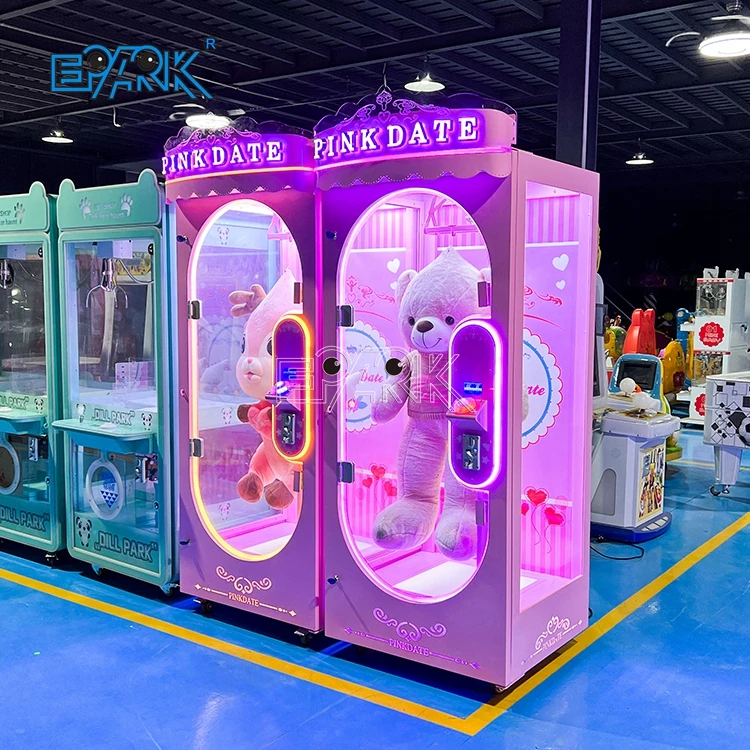 Pink Date Cut Prize Coin Amusement Arcade Game Machine