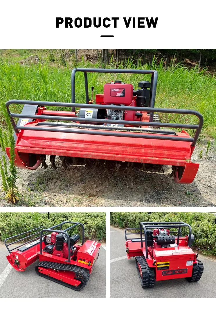 Self-Propelled Remote Control Diesel Lawn Mower with Motor 800-1200mm ...