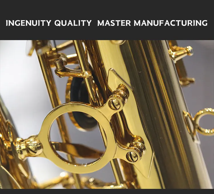 Golden Saxophone - High Quality Tone Eb Gold B886 Baritone Saxophone