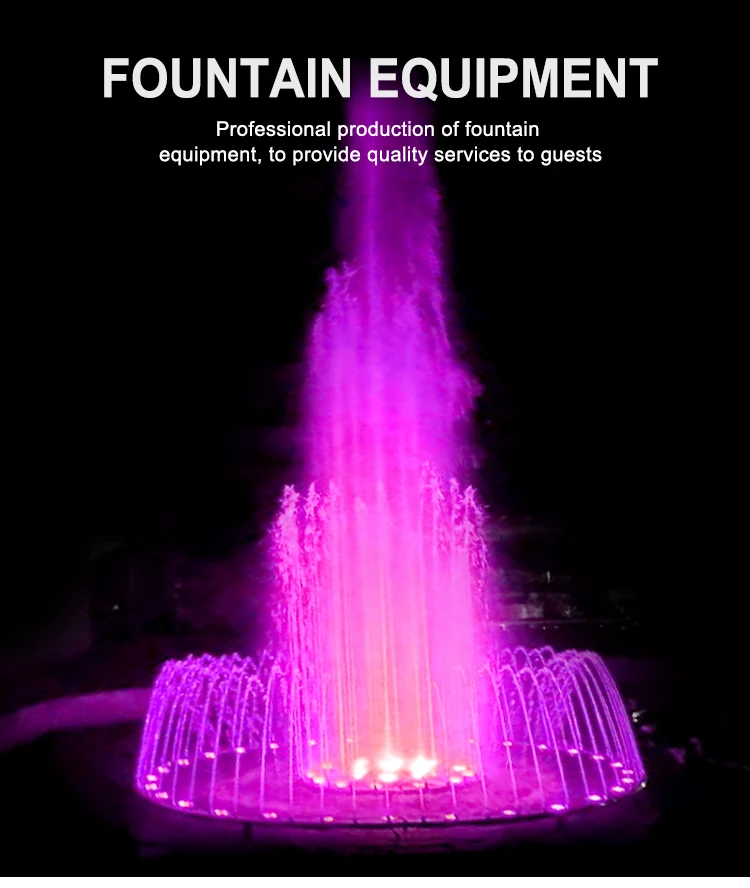 Small Outdoor Music Dancing Water Fountain with Beatiful and Shining ...