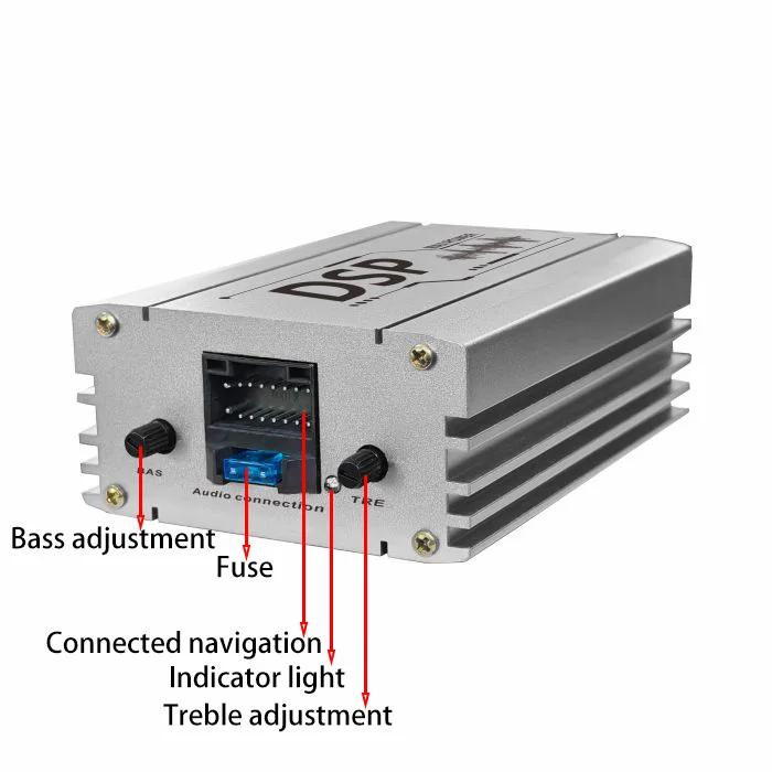 Wiring Harness 4x50w Car Dsp Amplifier With Android Software App Car ...
