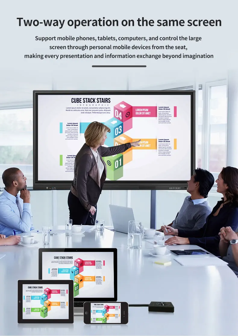 Smart 4k Touch Screen Interactive Whiteboard Education Boards ...