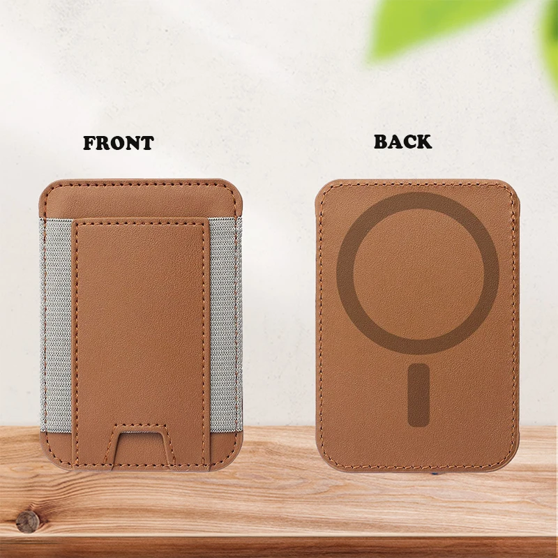 Factory Customize Elastic Band Leather Magsafe Magnetic Phone Card ...