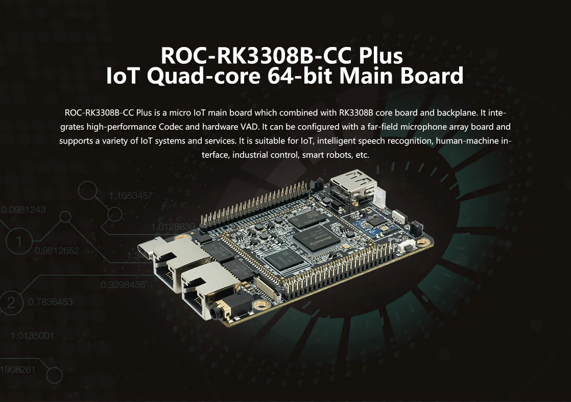 Roc-rk3308b-cc Plus Iot Quad-core 64-bit Main Board - Buy Roc-rk3308-cc,Quad-core 64-bit Rk3308 ...