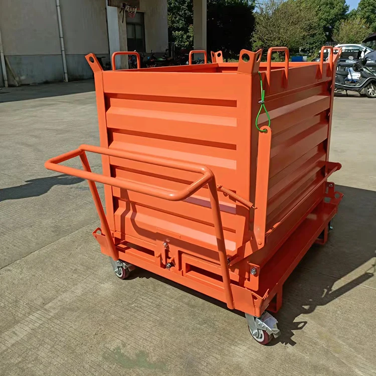 Heavy Duty Iron Waste Bin - 1T-2T Capacity for Warehouses