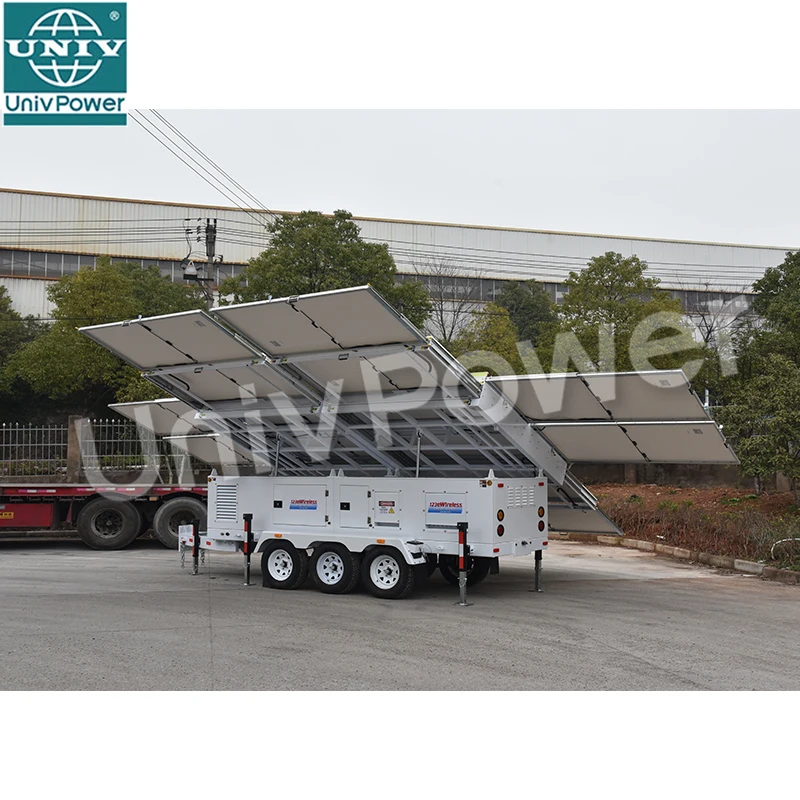 Alibaba.com: 6000W 10kW solar power kit with mobile solar trailer and ...