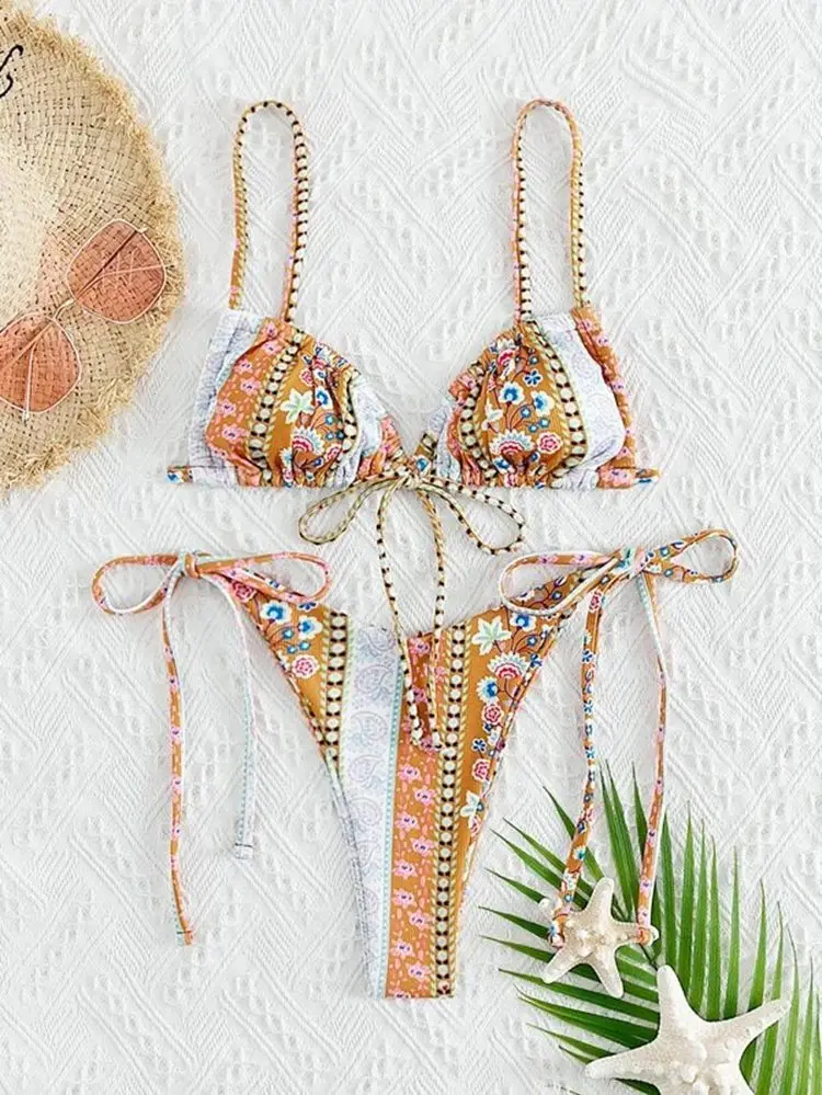 Strappy Micro Bikini Sexy Extreme Swimsuit Brazilian Biquini V Strings ...