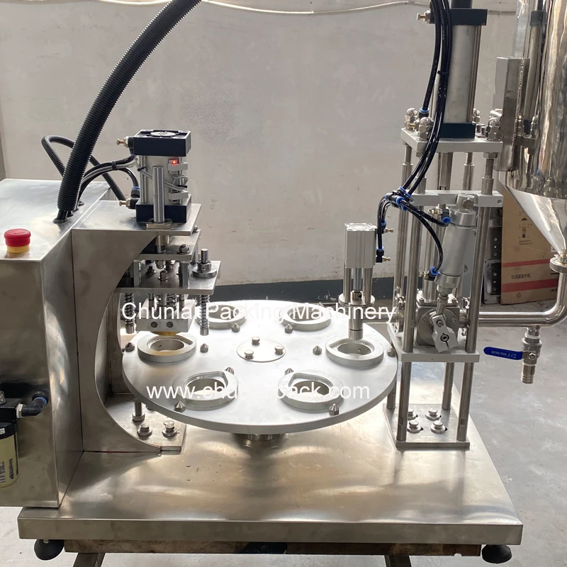 4 Position MS-1 Semi-Automatic Yogurt Sauce Cup Sealer