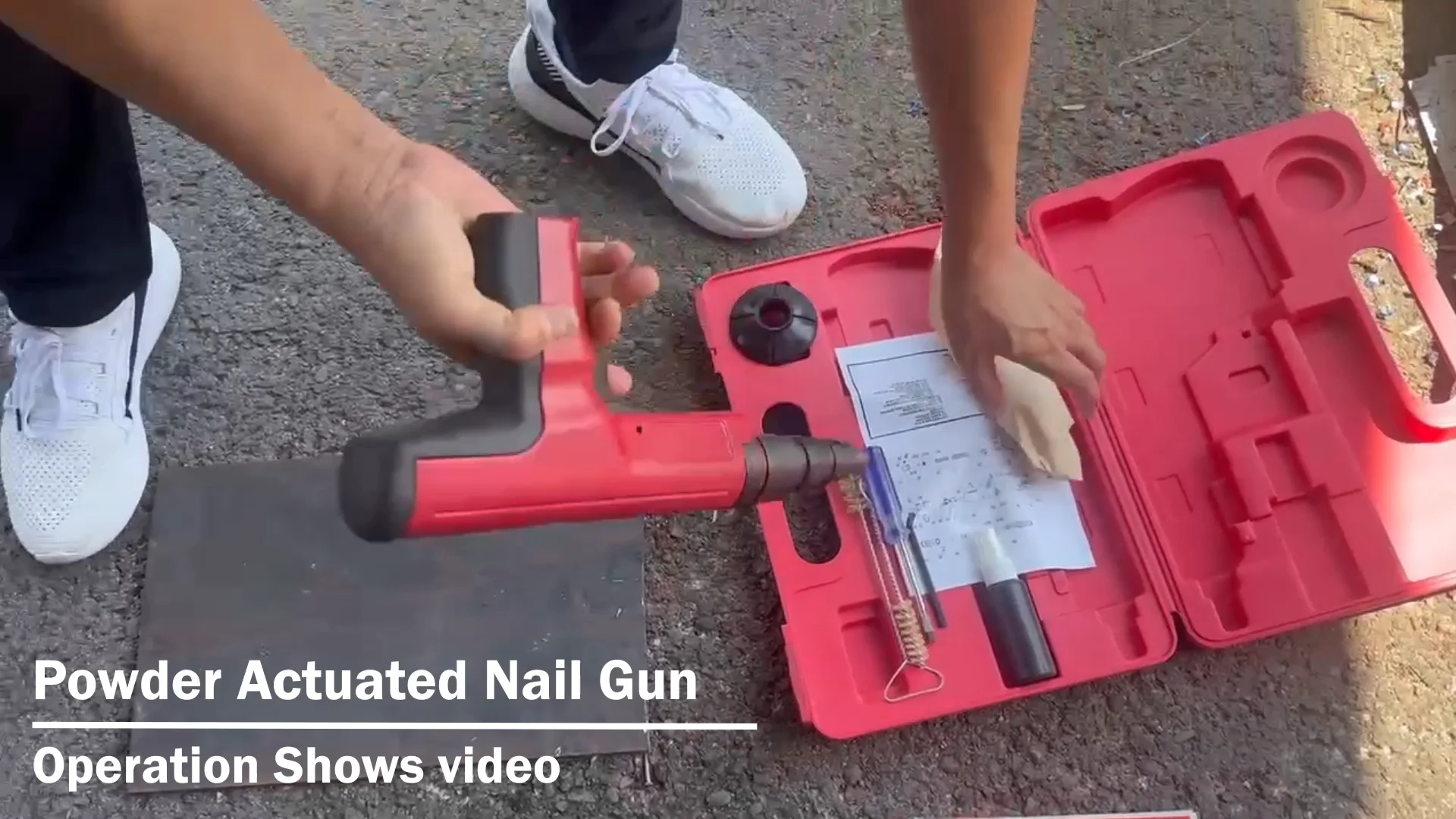 Adjustable 301t Semi-automatic Shooting Nails Gun Powder Actuated Tool ...