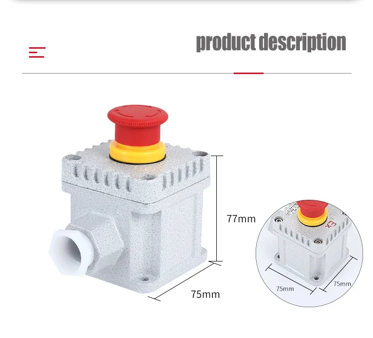 Explosion-proof Emergency Stop Control Button - E-abel