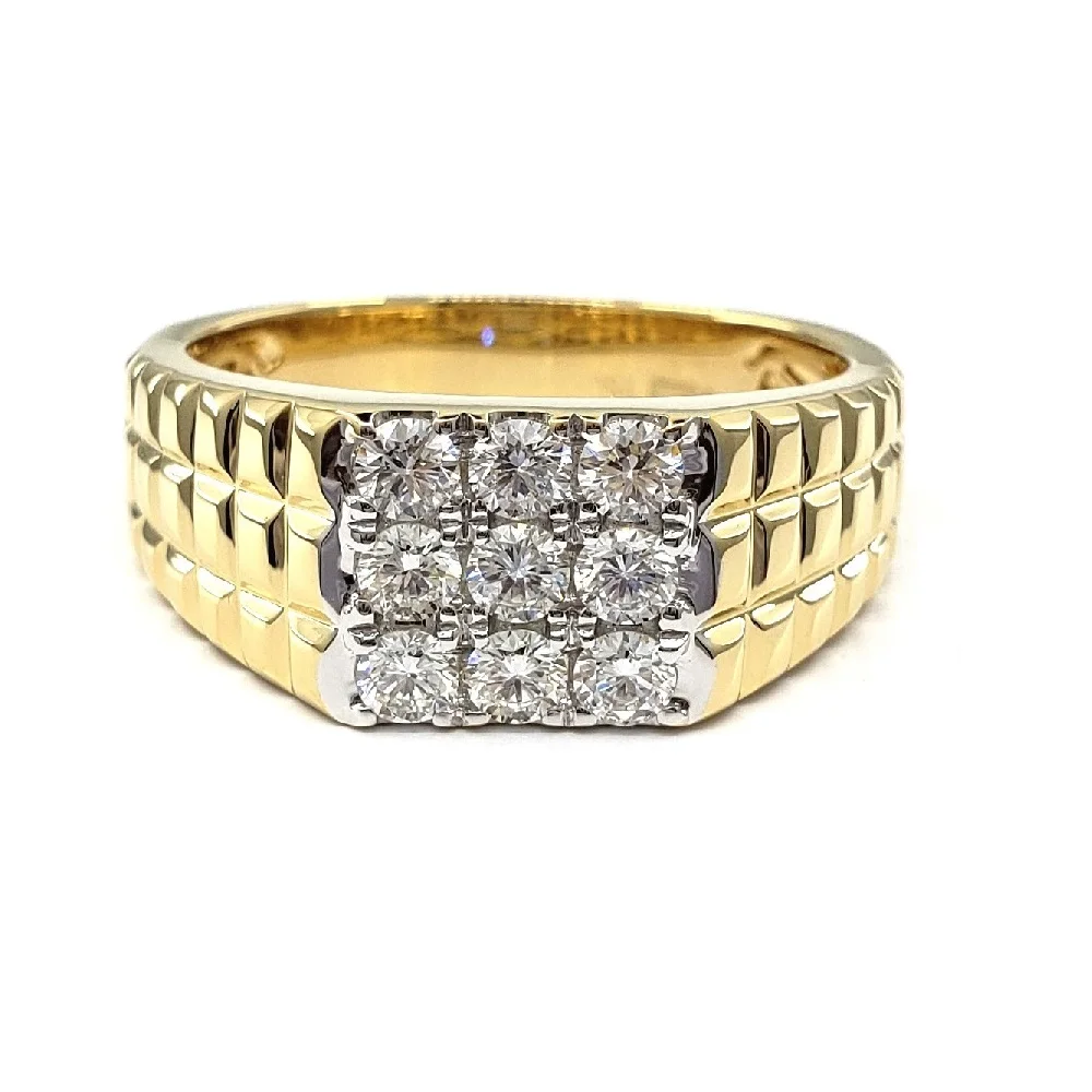 Luxury 18k Diamond Men's Ring - KING O KING Jewelry