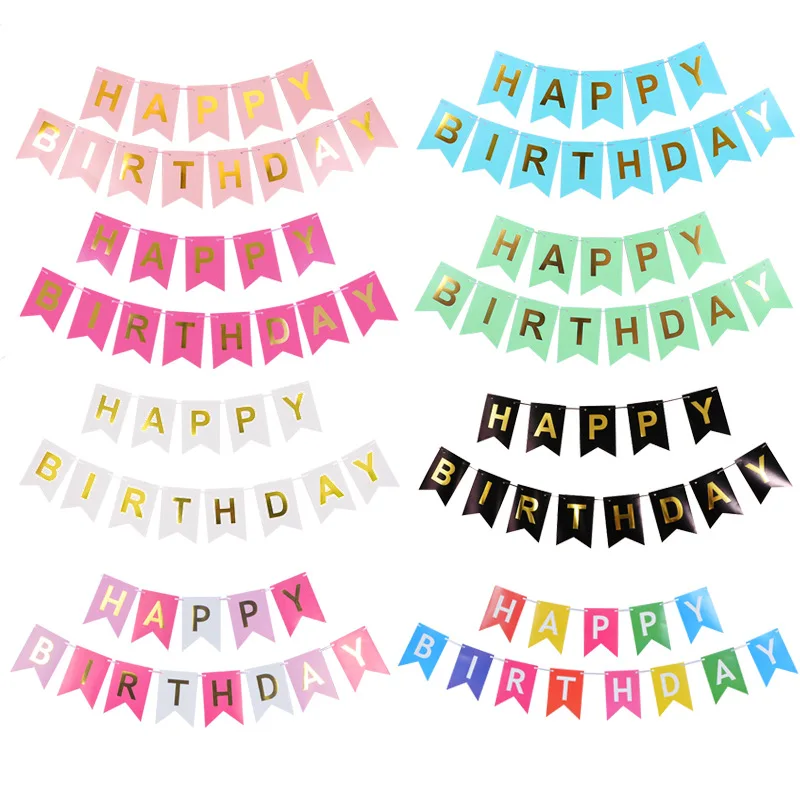 Happy Birthday Pennant Banner Clip Art