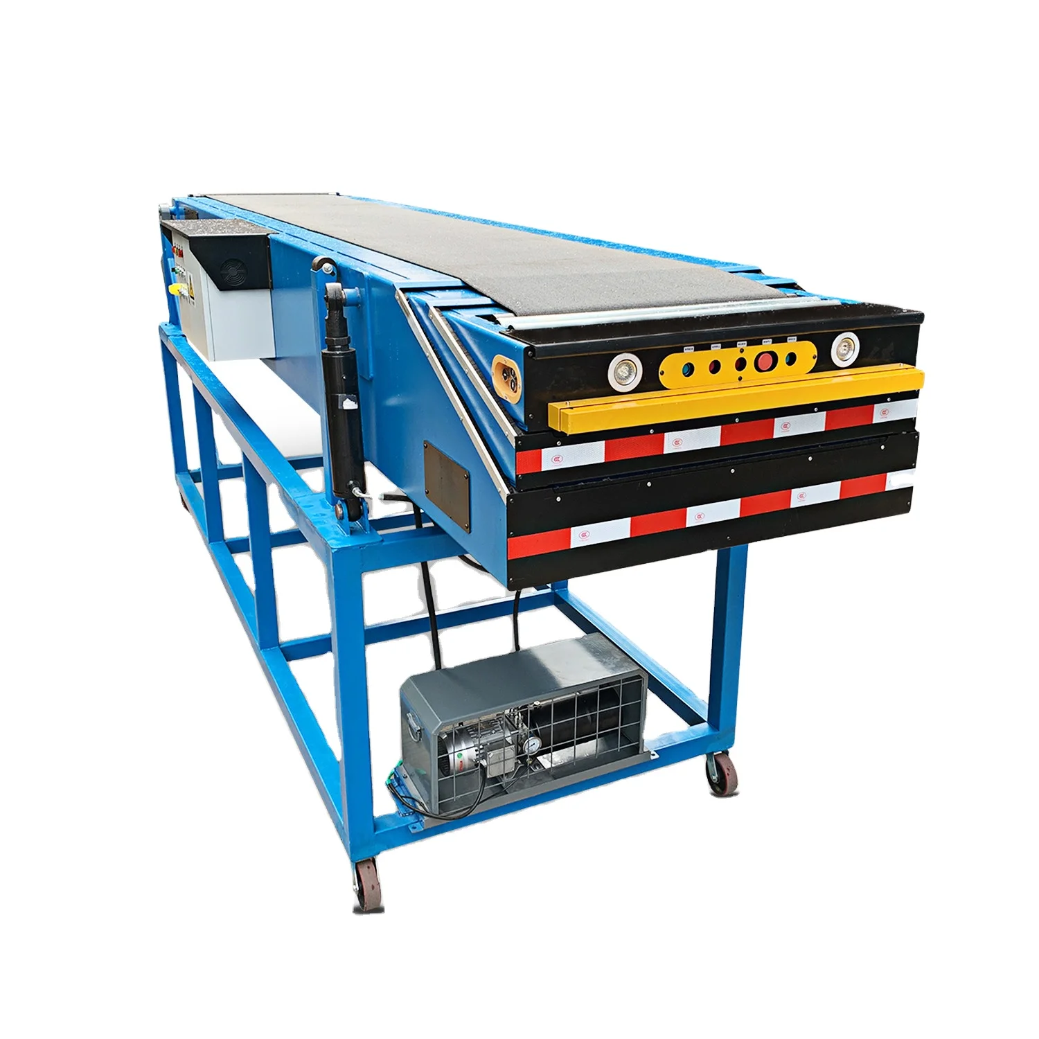 Container Conveyor Extendable Conveyor Belt With Three Section ...