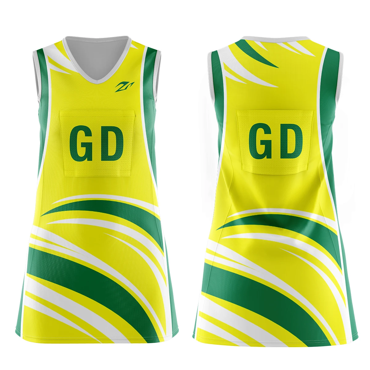 Fashion Sublimation Blue Netball Dress Custom Sample High Quality Tops ...