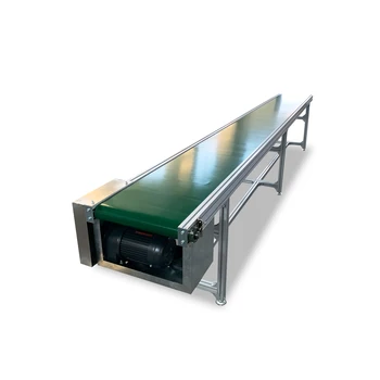 Warehouse Using Pvc Belt Conveyor Light Box Transfer Food Grade Flat ...
