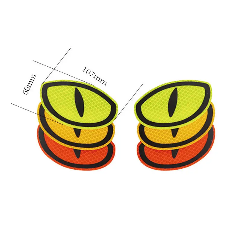 Car Reflective Sticker Warning Tape Eye Shape Reflective Strips Safety ...