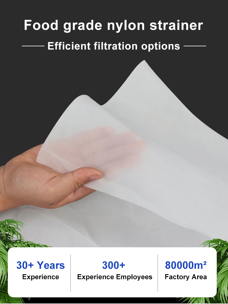 5 10 25 50 100 150 200 250 300 400 500 Micron Nylon Mesh