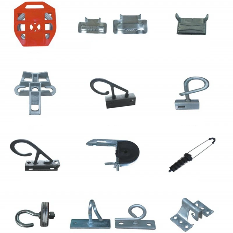 Metal Retractor Bracket Wedge Strain Tension Clamp Suspension Hooks ...