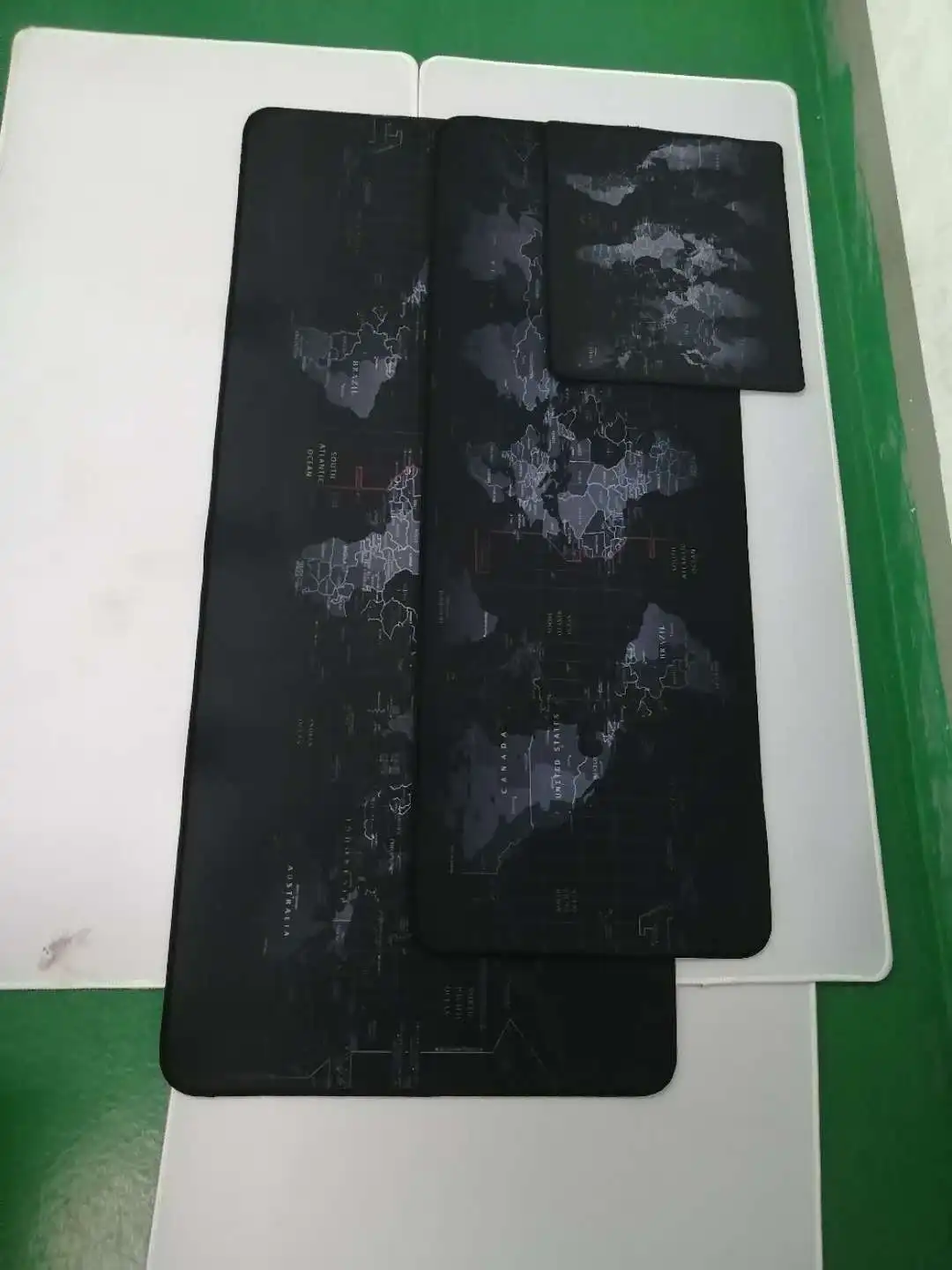 Game World Map Mouse Pad Natural Rubber Waterproof Large Table Mat ...