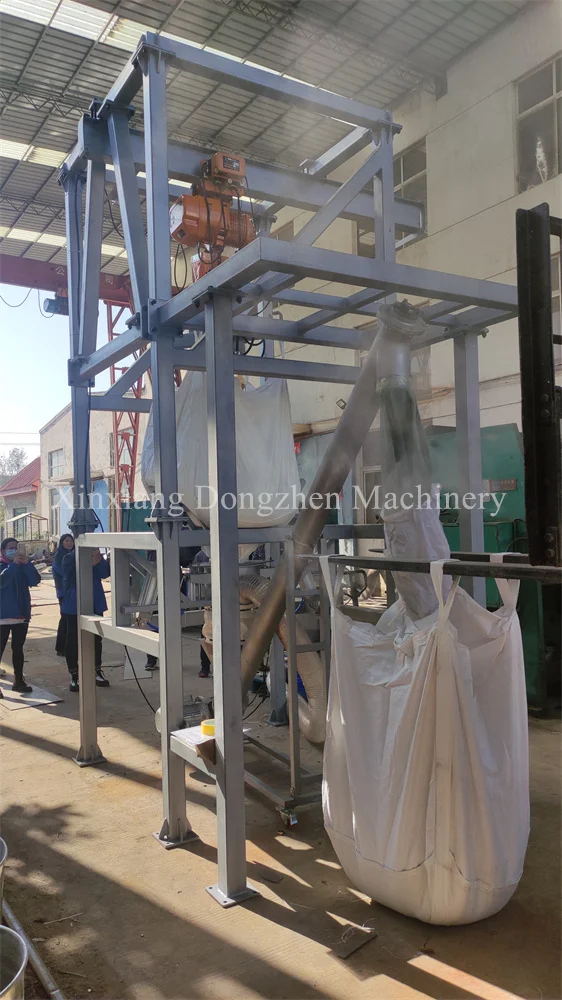Bulk Ton Big Bag Station Unloader Machine Jumbo Bag Frame Unloading ...