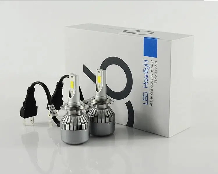 9005 Cob Led Headlight Lamp C6 Light - Buy Led Head Light C6,Led ...