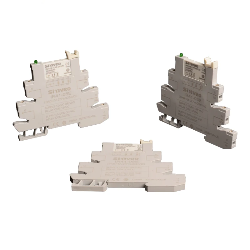 New Product Din Rail Relay Module Load 10a 277vac Interface Relay Coil ...