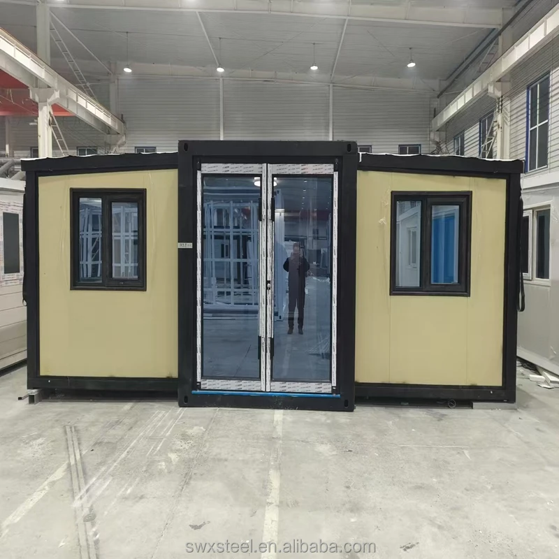 40ft 20ft Folding Expandable Prefabricated Container House Solar Power ...