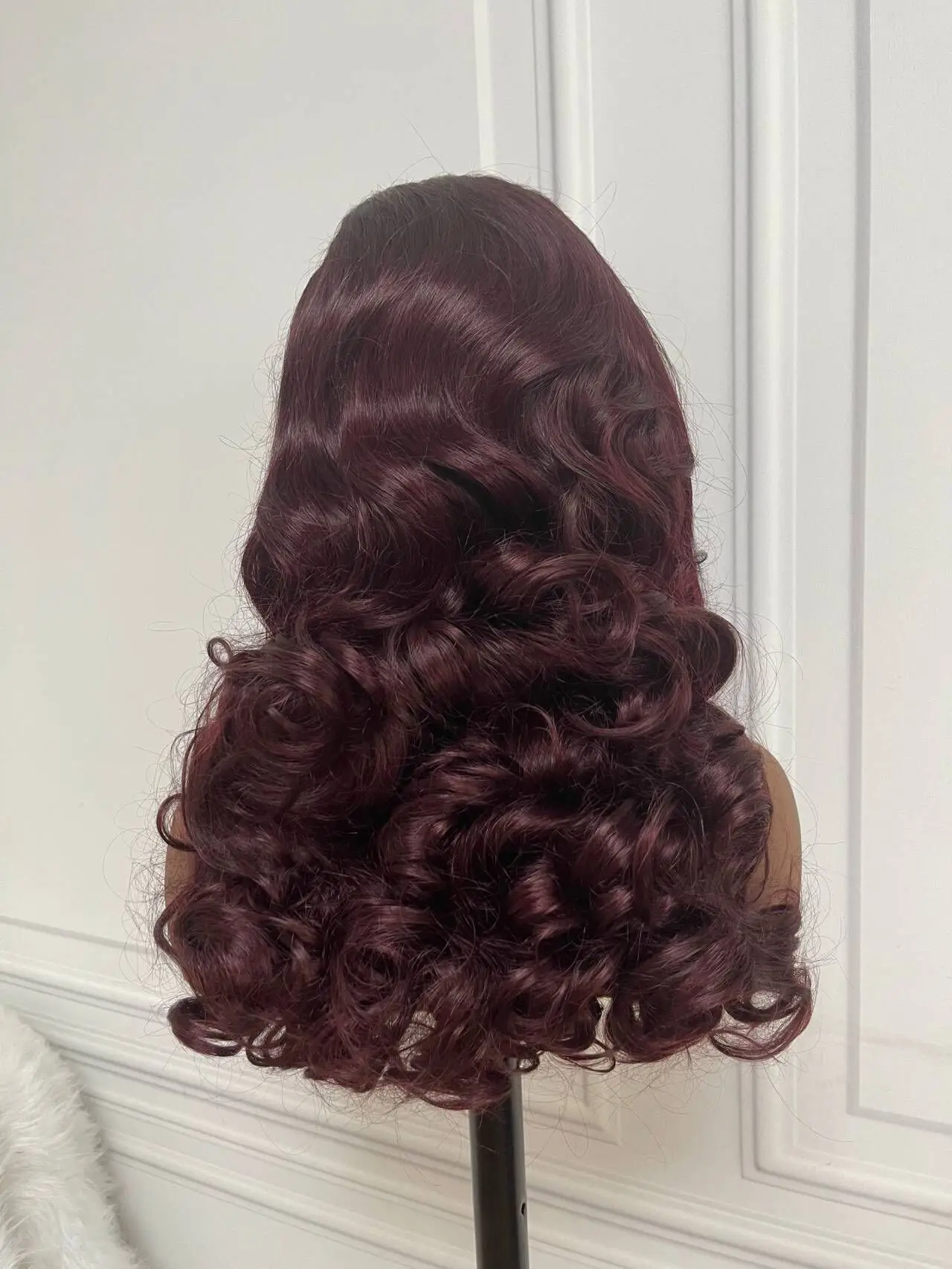 13x4 Lace Fumi Front Human Hair Wigs Curly Human Hair Wig Remy Loose ...