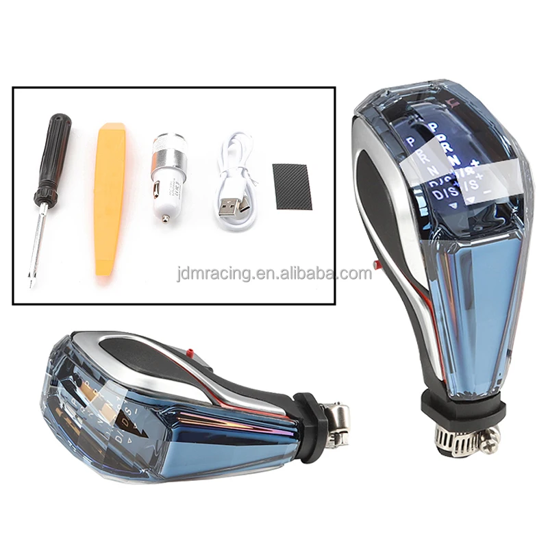 Crystal Shift Knob Touch Activated LED Light Illuminated Gear Shift ...