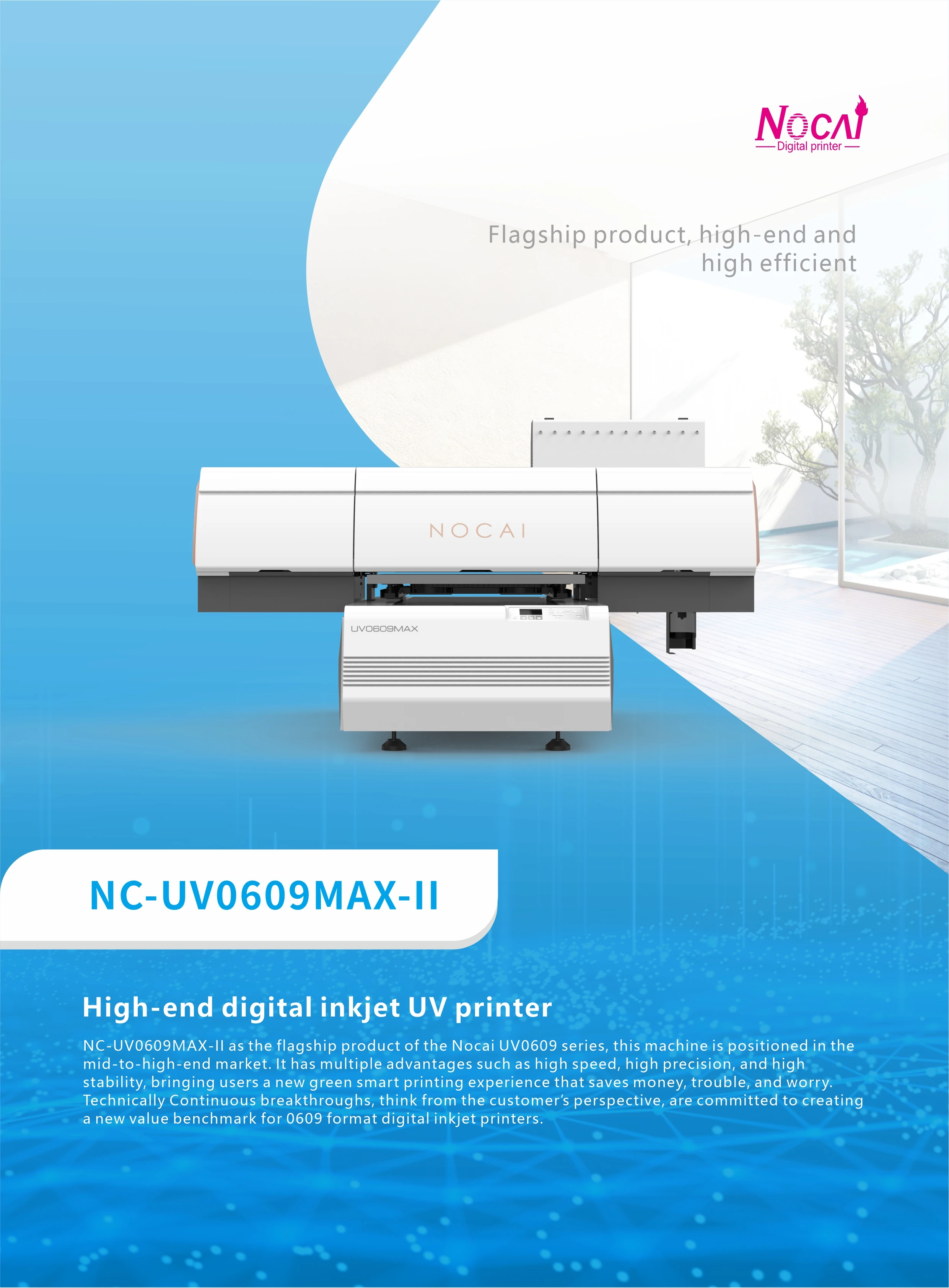 Nocai A1 Inkjet Digital Printer - High Productivity for Flatbed Printing