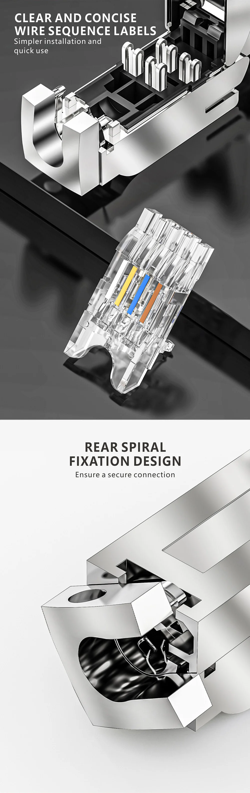 Profinet Ethercat 4-Core Ethernet RJ45 Connector for Industrial Use