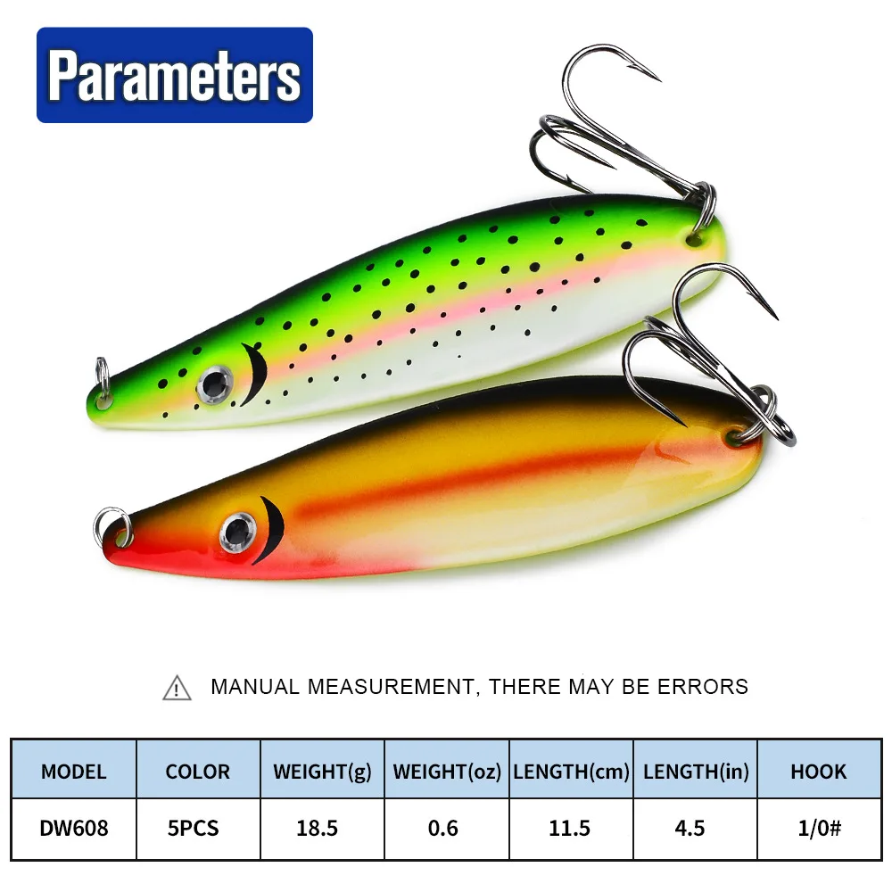 Fishing Spoons Metal Lure 18.5g - Versatile Bait Options