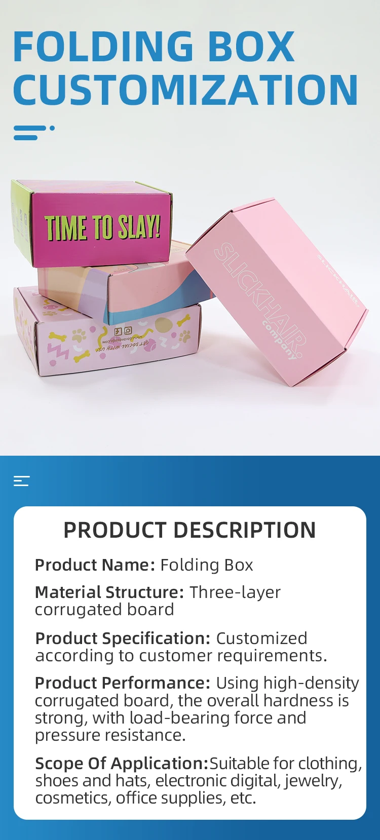 Recyclable Custom Printed Metallic Packaging Boxes