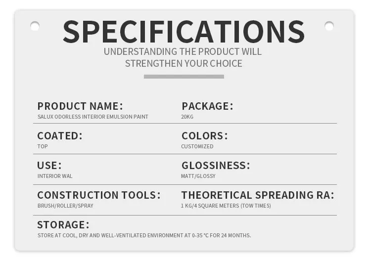 Salux Architectural House Liquide Latex Paint Odorless Coating Emulsion ...