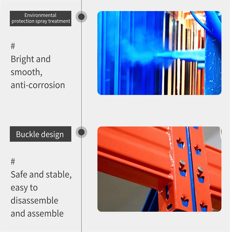 Warehouse Heavy Duty Sheet Metal Stacking Pallet Rack Beams Storage ...