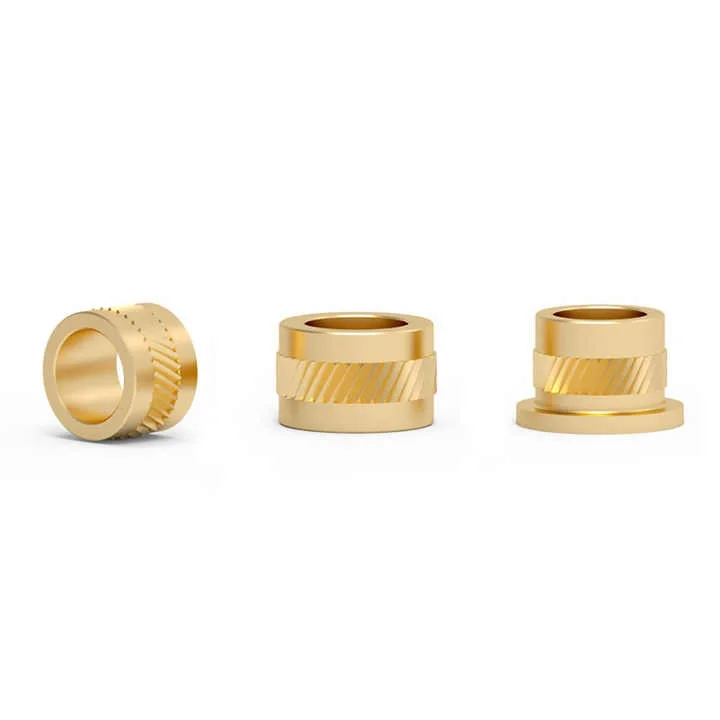 Factory Custom Knurled Brass Insert Nut With Flange For Thermoplastics - Buy Brass Insert Nuts ...