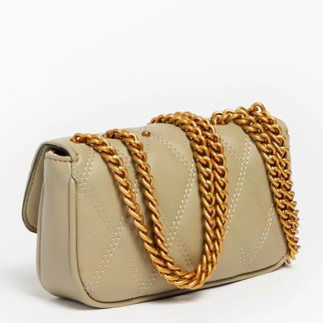 New Fashion Rivet Double Chain Women's One Shoulder Messenger Bag - Buy ...