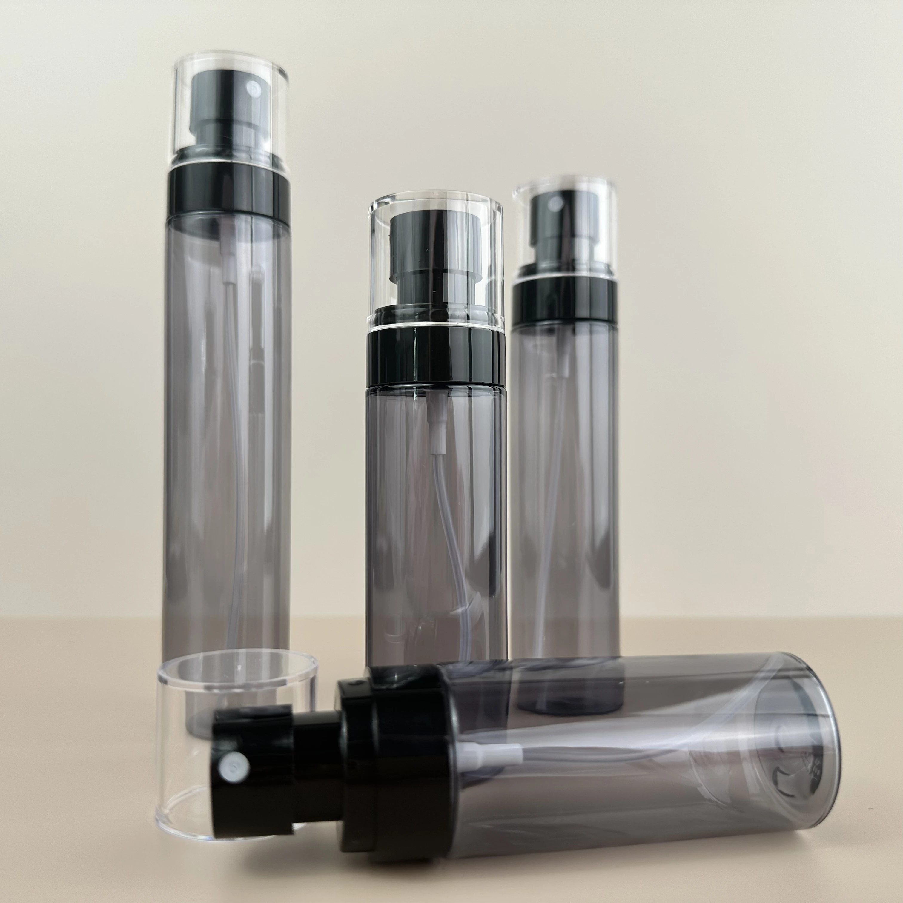 4oz Black Mist Sprayer Plastic Bottle 100ml Cosmetics Packaging Hair Matte Fine Mist Spray ...