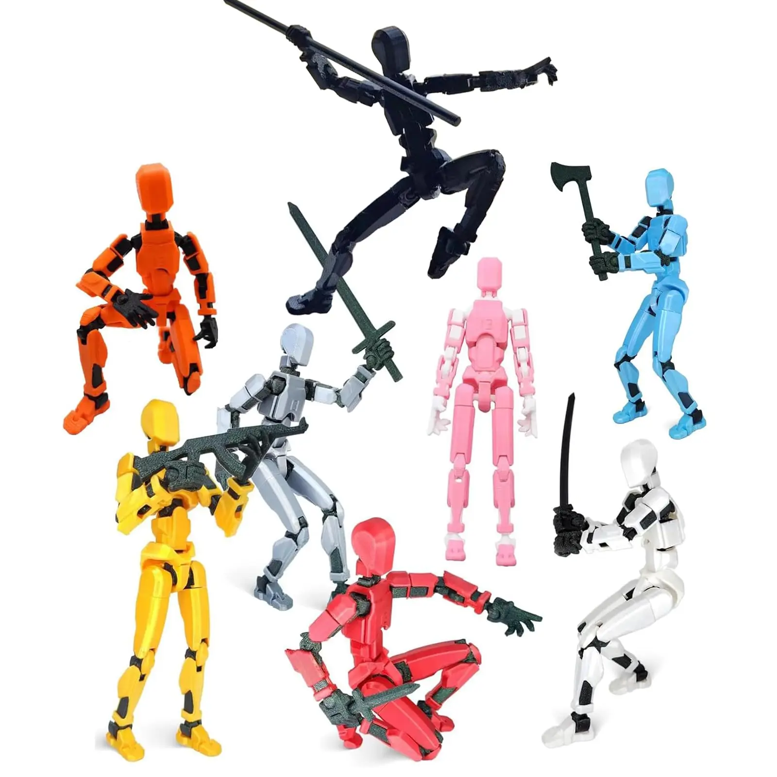 Titan13 3D Printed Fighting Robot Action Figure - DIY Toy