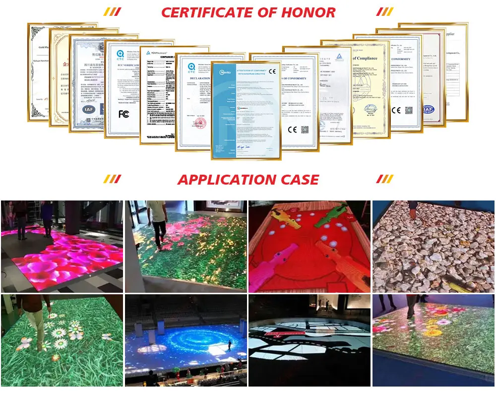 Professional LED Interactive Entertainment Video Floor Display High ...