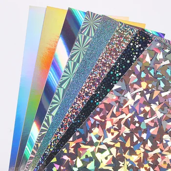 Holographic Cardstock Metallic Iridescent Mirror Paper Foil Board ...