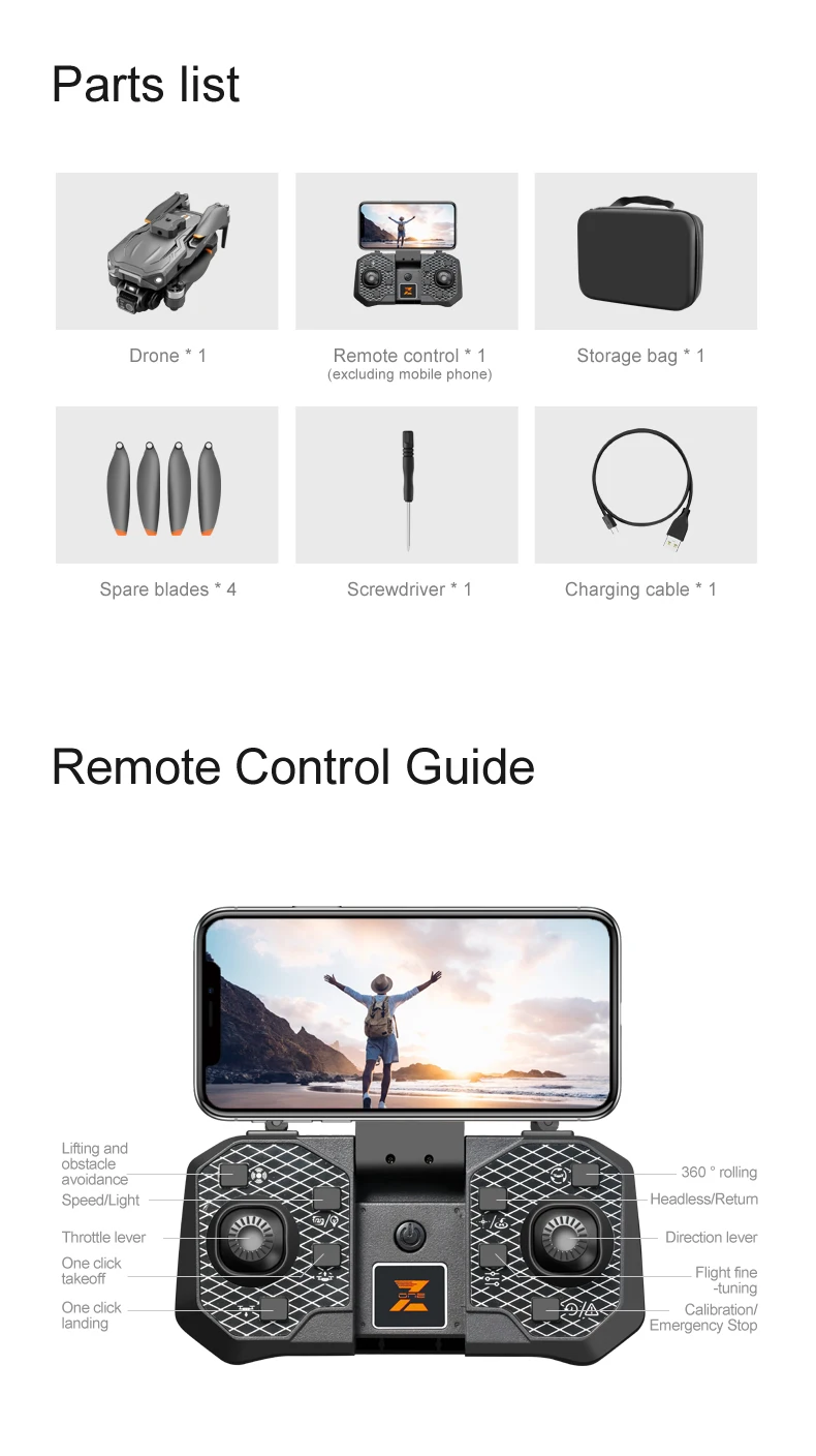 D1 Drone - 4K Ultra HD Camera with Anti-Shake Technology
