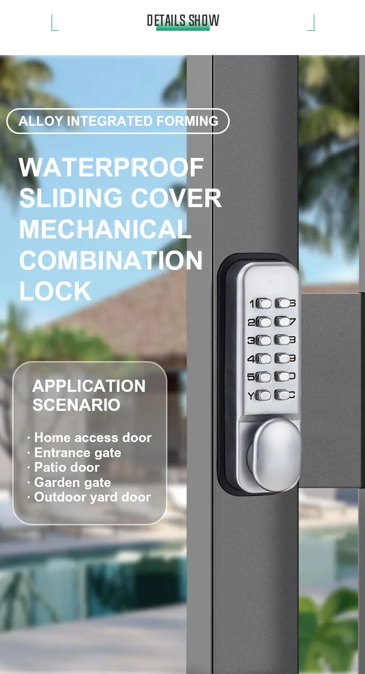 Doorplus Keyless Entry Mechanical Code Lock Digital Keypad Home ...
