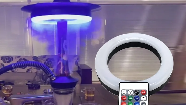 Lomint Colorful Led Hookah Lights Show Shisha Ring Lamp Magnet ...