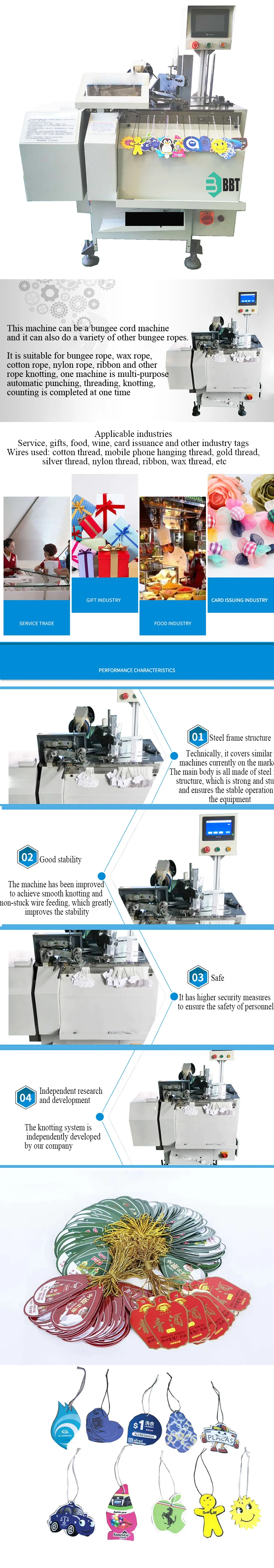 Automatic Perfume Bottle Hang Tag Tyer Tying Machine Hand Card String ...
