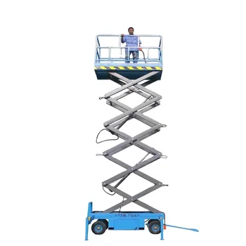 Mobile Hydraulic Elevator Scissor Lift Table Aerial Work Platform 12m ...