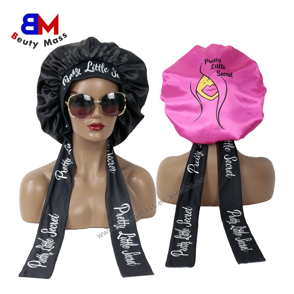 Wholesale Custom Logo Women Luxury Long Braid Hair Bonnets
