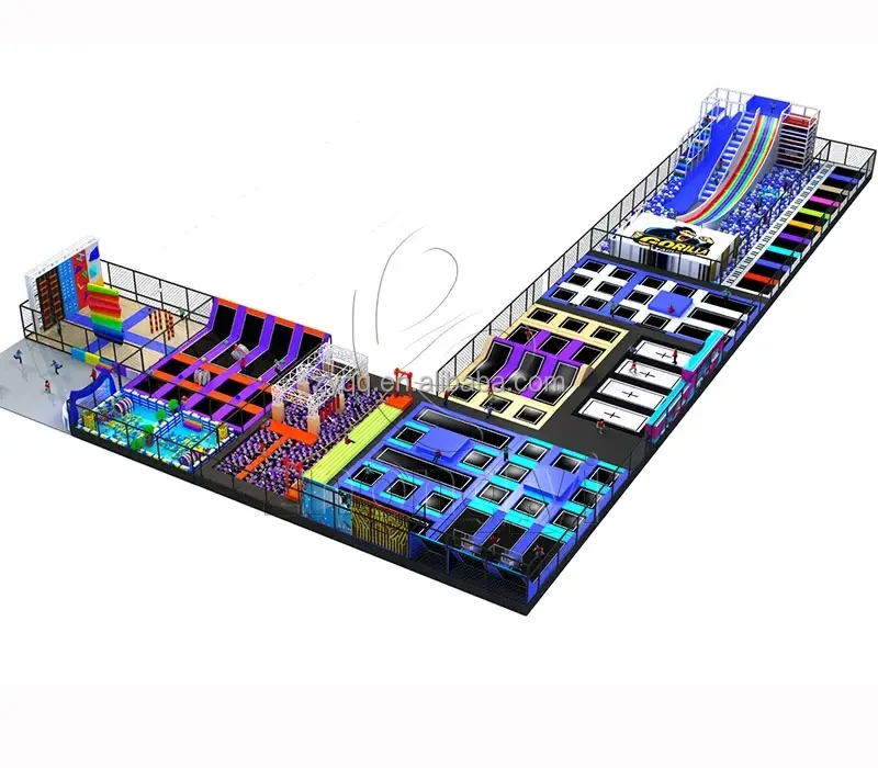 Zhongyi Adults Kid Indoor Amusement Jump Trampoline Park